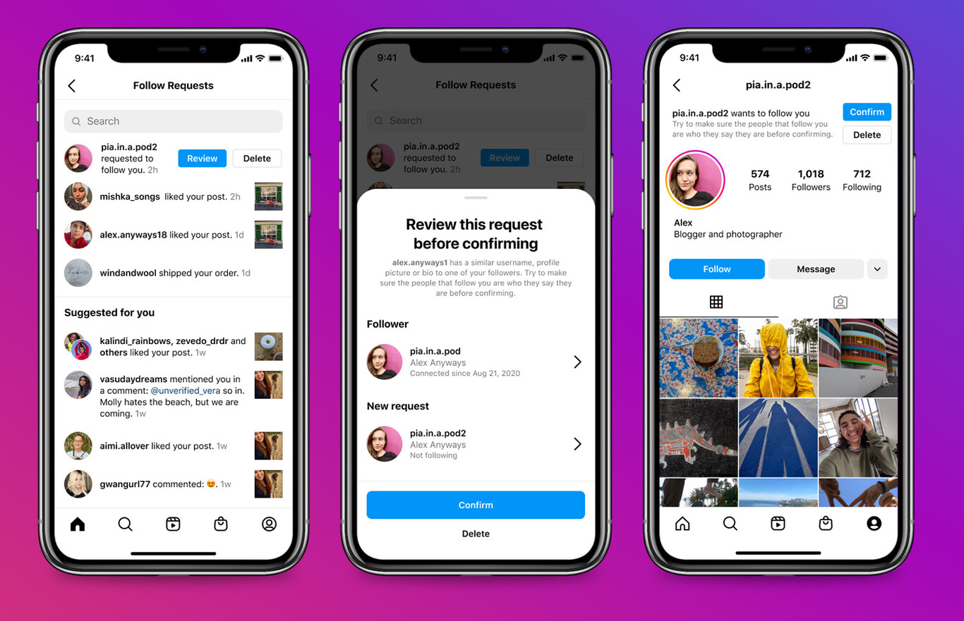 Instagram hace frente al hackeo de cuentas con cuatro novedades
