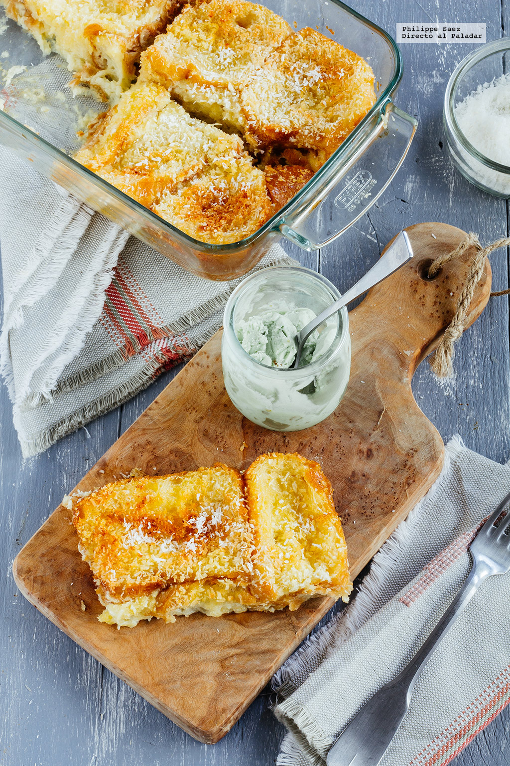 Cómo hacer un pastel de pan francés