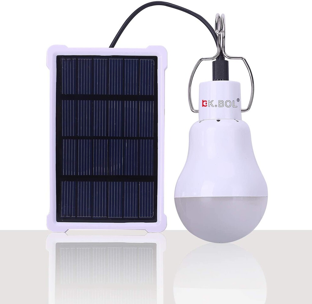 Ocho bombillas y lámparas LED recargables con energía solar para ...