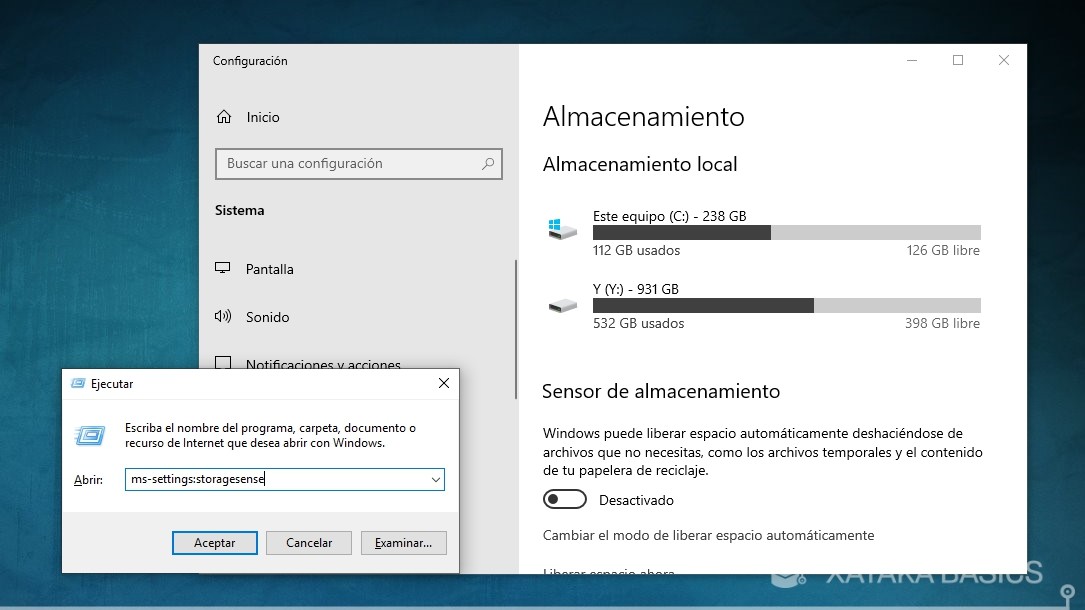 Cómo crear acceso directo a una configuración concreta de Windows 10