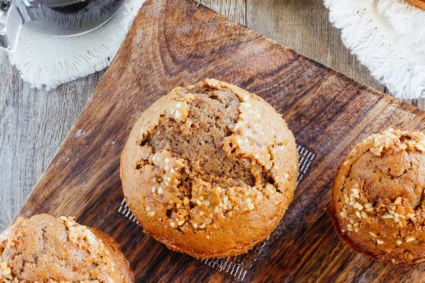 Muffins de chocolate y café. Receta fácil
