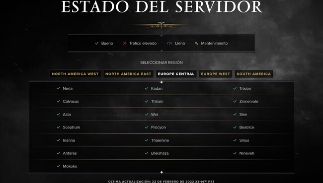 Servidores de Lost Ark: cómo saber su estado y cómo elegir el que más ...