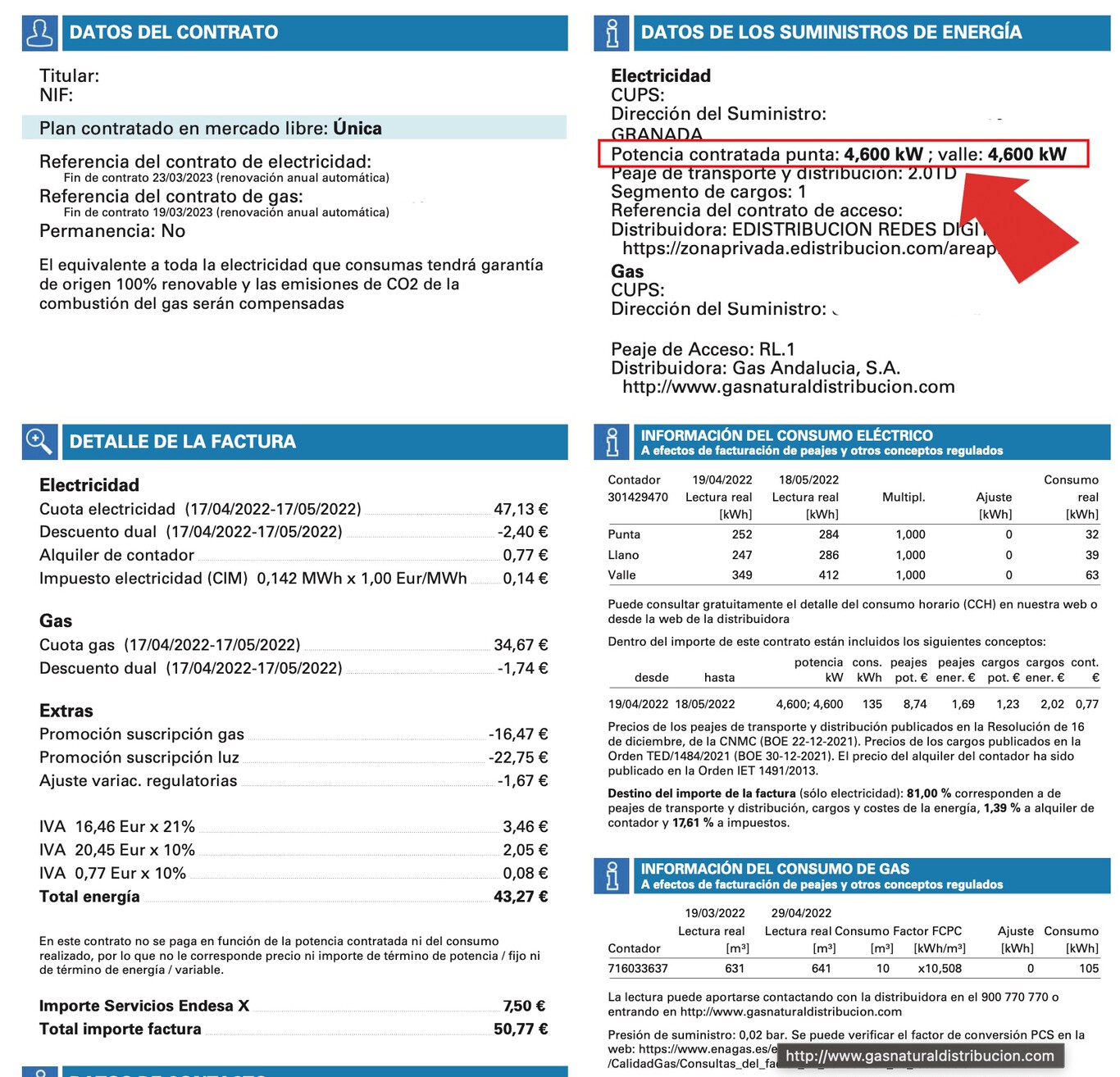 Cómo saber que potencia de electricidad tienes en tu contrato y qué ...