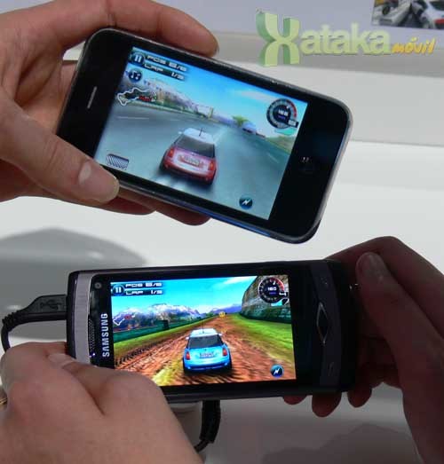 Bada ya tiene juegos. Probando Asphalt 5 en el Samsung Wave