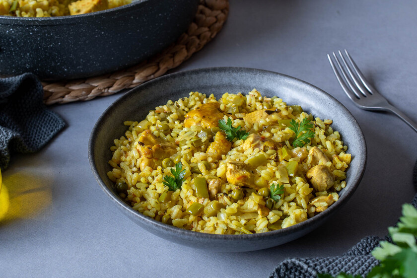 Galinhada o arroz con pollo típico de Brasil, receta de cocina fácil y ...