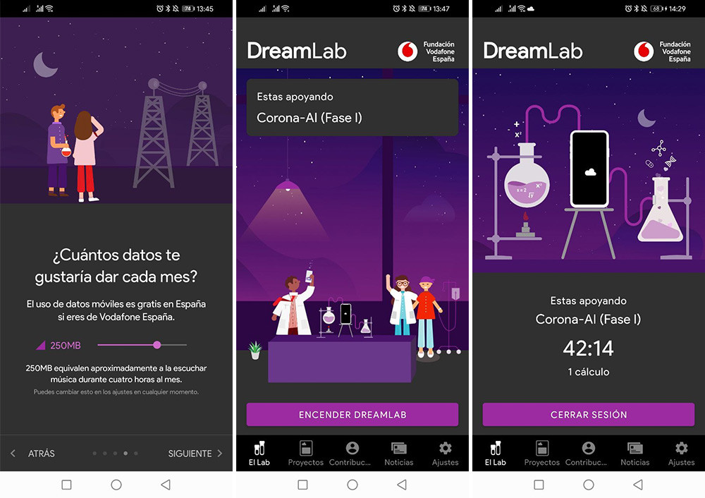 Ayudar en la lucha contra COVID-19 es fácil: sólo necesitas un móvil y la app Dreamlab de Vodafone