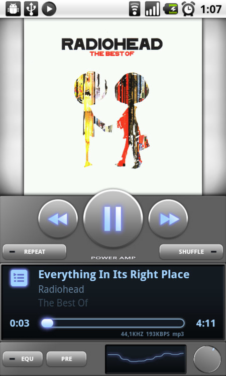 PowerAMP para Android, un nuevo y potente reproductor musical