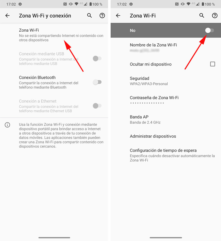 Cómo usar el móvil como router WiFi para compartir Internet