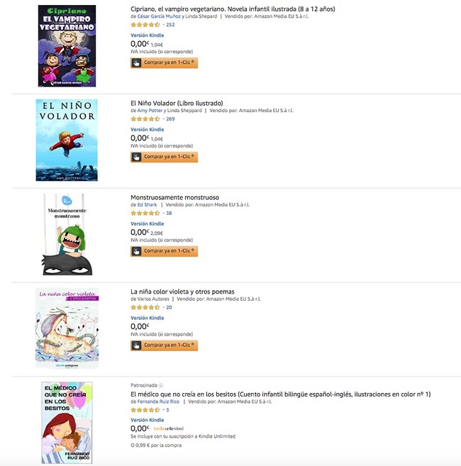 Miles de libros infantiles gratis en Amazon Kindle Unlimited para hacer ...