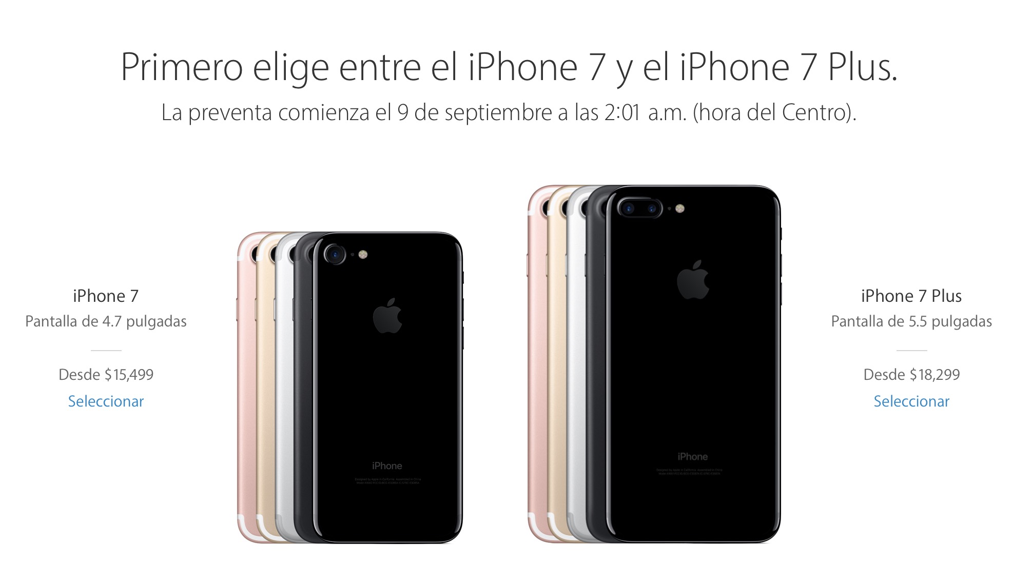 Los iPhone 7 y 7 Plus llegarán a México el 16 de septiembre, este es su ...