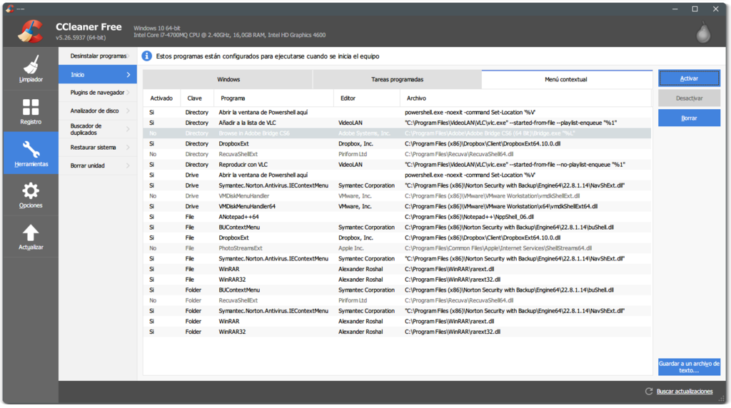 Cómo editar las opciones que aparecen en el menú de Windows al hacer ...