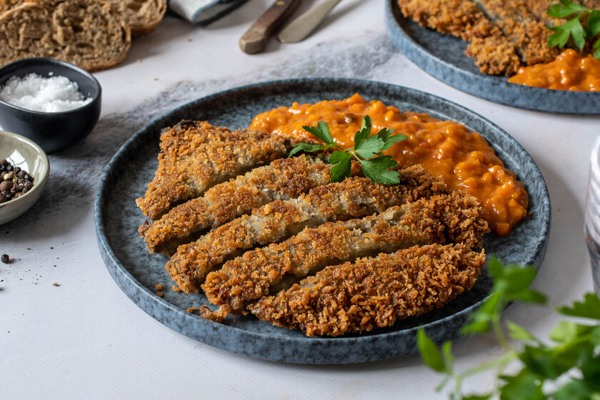 Escalope de berenjena, receta de cocina fácil, sencilla y deliciosa