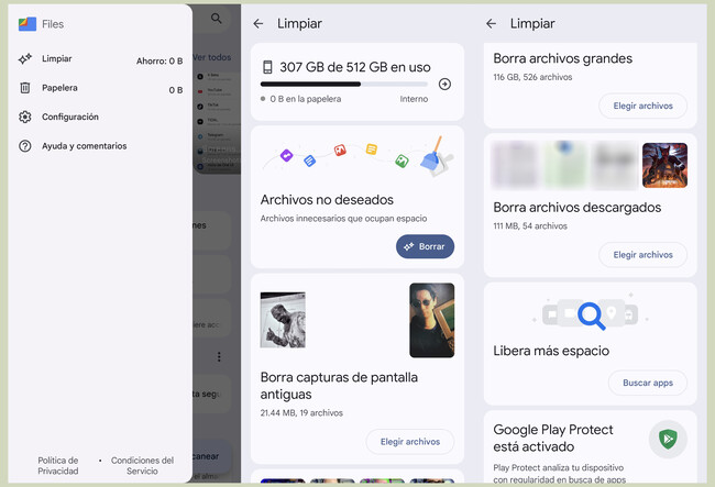 He puesto a prueba la app 'Mis archivos' de Samsung y 'Files' de Google ...