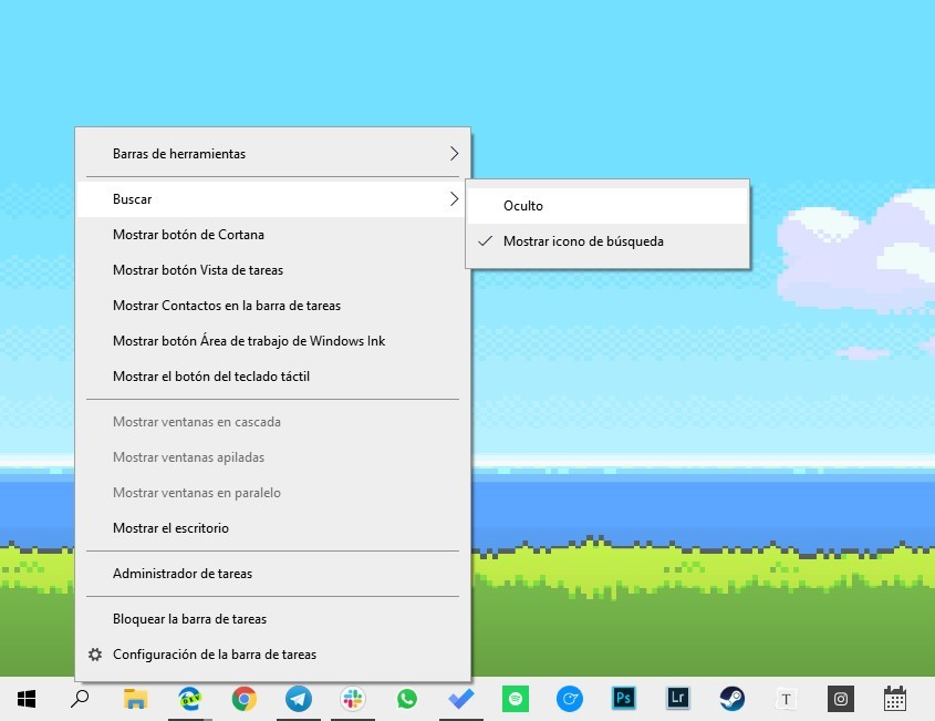 Windows 10: cómo centrar los iconos de la barra de tareas