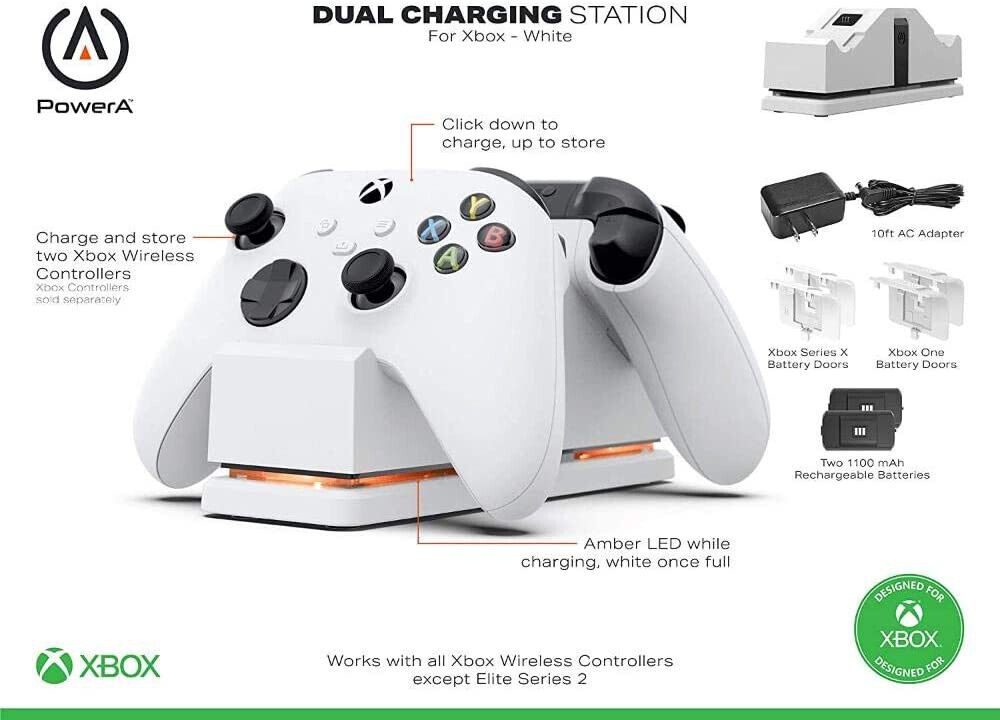 Estación de carga dual para controles de Xbox One y Series X|S por 299 pesos en Amazon México ...