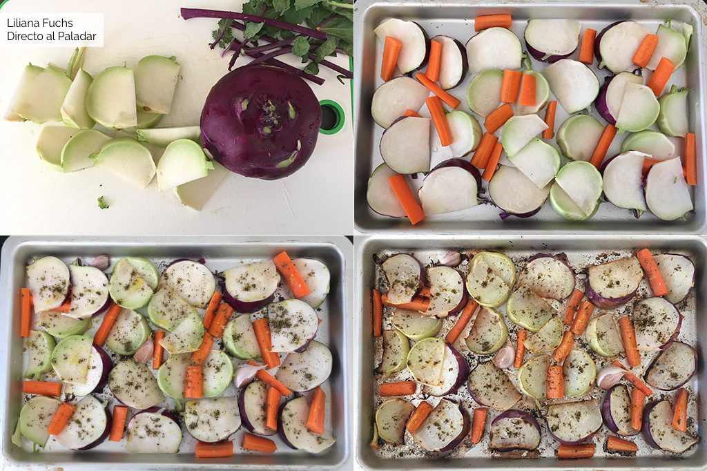 Colinabos con frutos secos y queso feta. Receta de cocina fácil ...