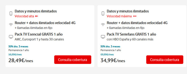 Vodafone sube la velocidad de su 4G en casa: One Conecta pasa de 30 a ...