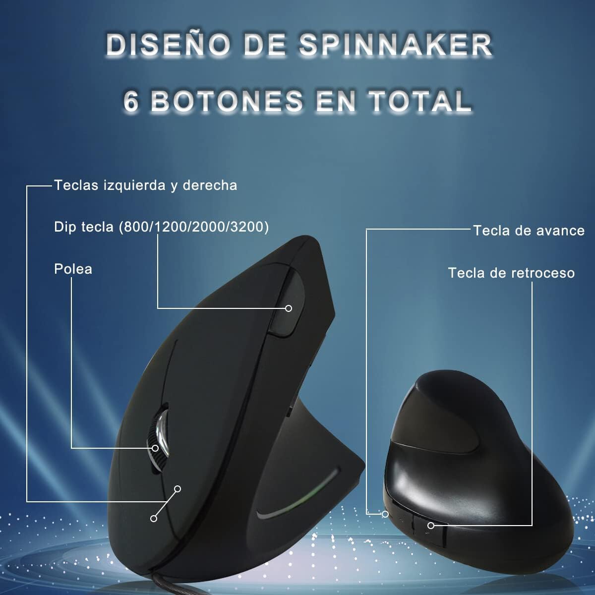 Este mouse ergonómico es perfecto para tus largos días de trabajo y tu ...