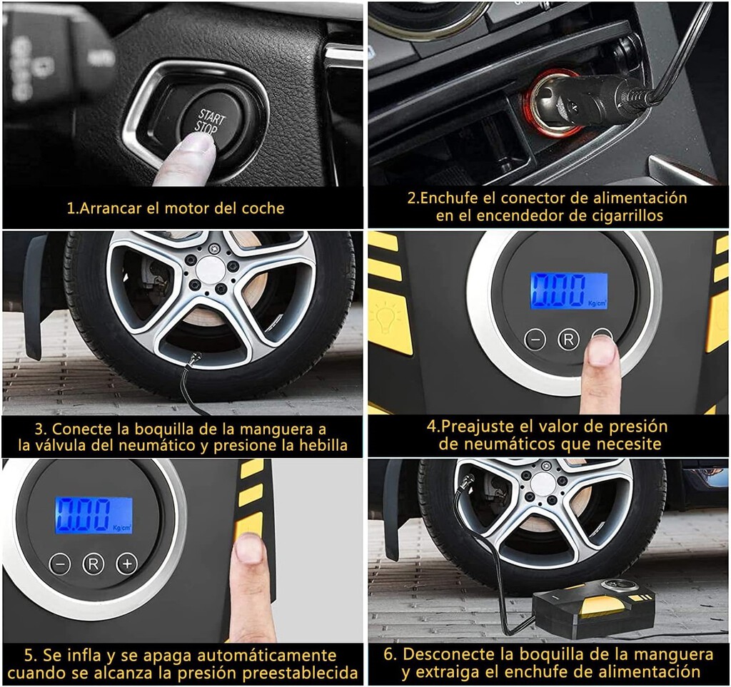 Cómo elegir el mejor compresor de aire portátil para las llantas de tus ...