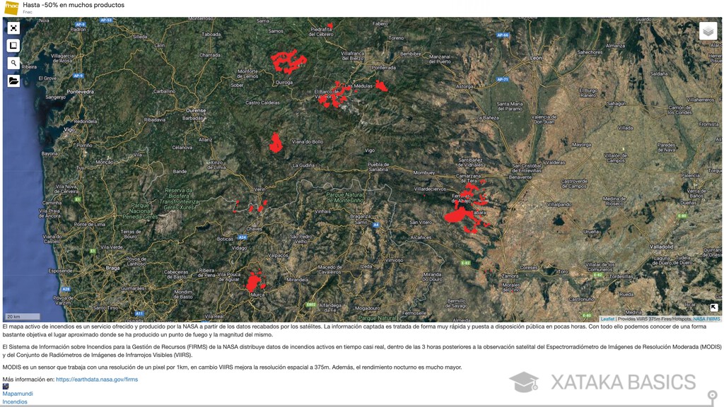 Mapa de incendios activos: cómo ver dónde están en tiempo real con Google Maps o un mapa de la NASA