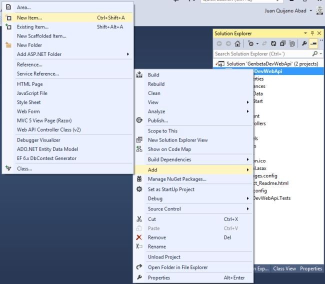 Haciendo una API Rest en 1 hora con ASP.NET Web Api - II segund parte del tutorial.