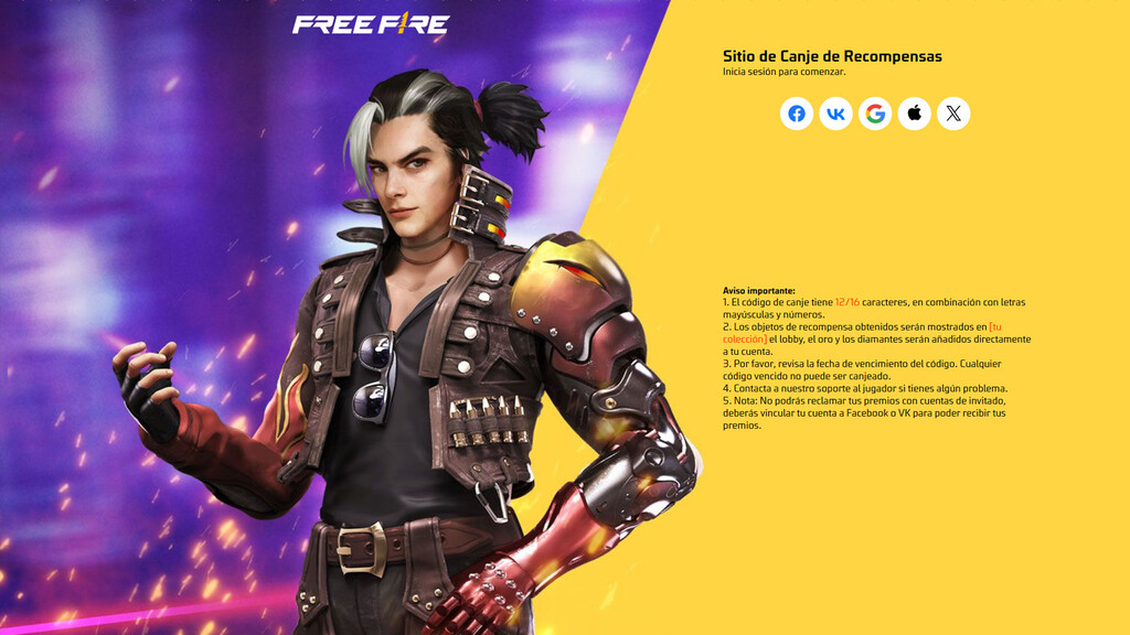 Free Fire MAX, códigos gratuitos para el Domingo 6 de julio - Free Fire ...