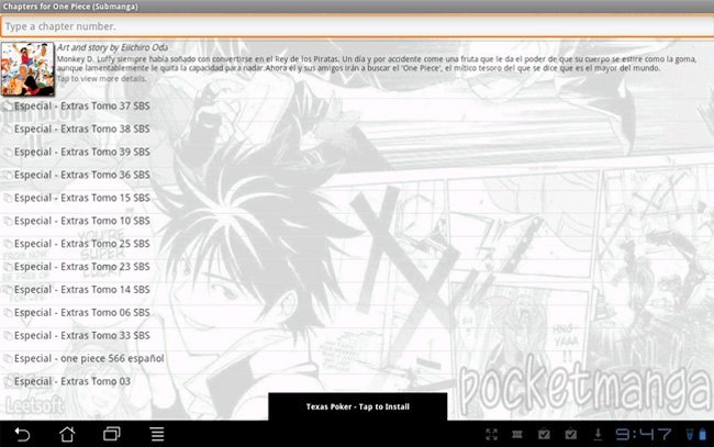Tres lectores de manga para Android
