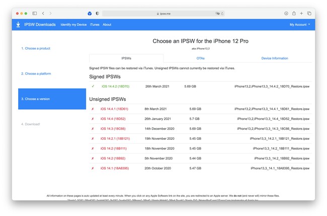 Cómo saber qué versiones de iOS siguen firmadas por Apple para ...