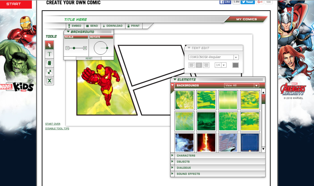 16 herramientas y servicios para crear cómics online