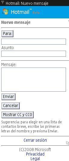 El nuevo Windows Live Hotmail Mobile está en beta pública