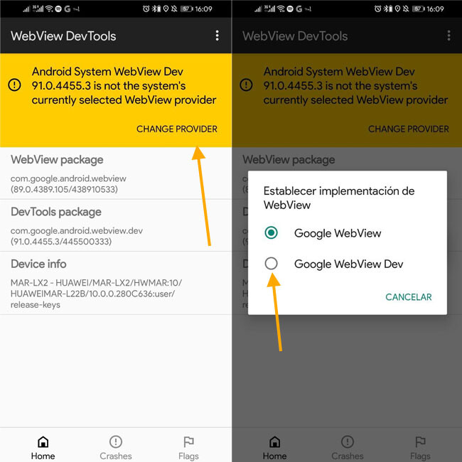 Aplicaciones que se cierran solas en Android: cómo habilitar WebView y ...