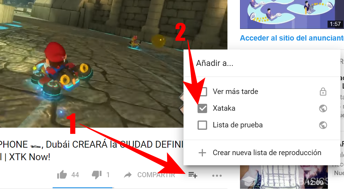 Cómo crear una lista de reproducción en YouTube