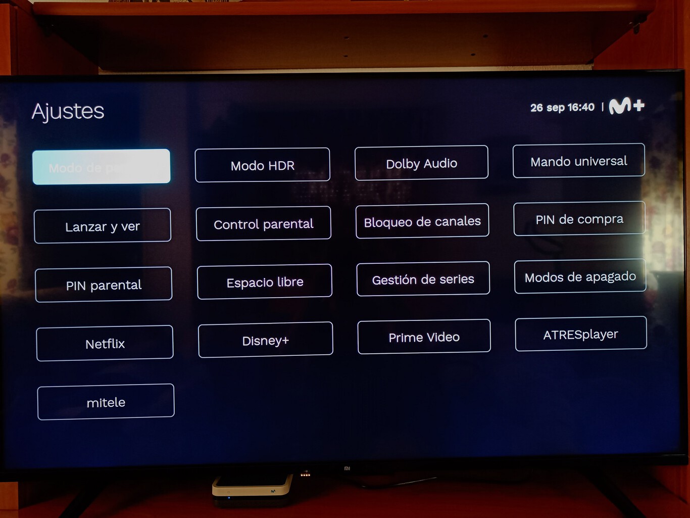 Con los ajustes por defecto del deco UHD de Movistar+ se ve peor casi ...