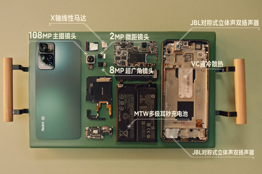 Desmontan el Xiaomi Redmi Note 11 Pro Plus y revelan todos sus secretos