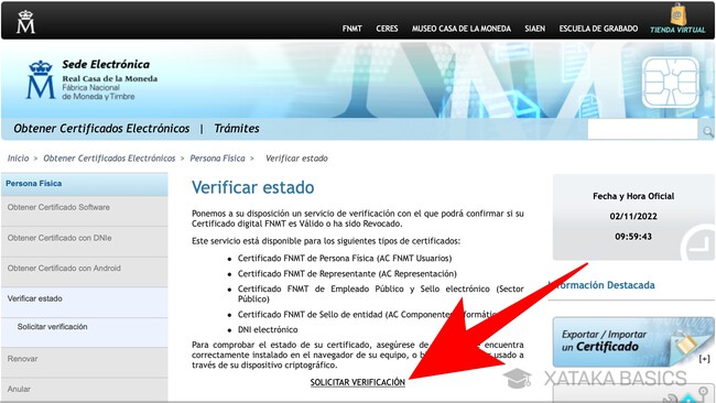 Cómo mirar cuándo te caduca el certificado digital de la FNMT para saber si lo tienes que renovar