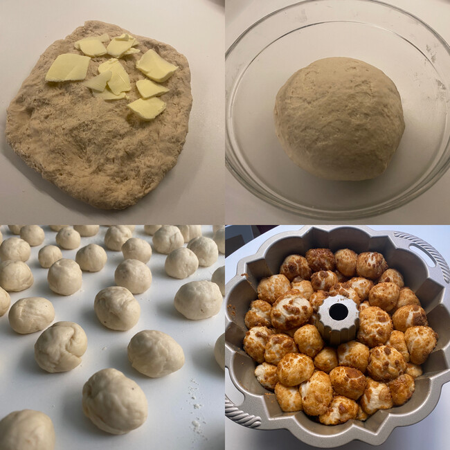 Monkey bread o pan de mono, receta de cocina fácil, sencilla y deliciosa