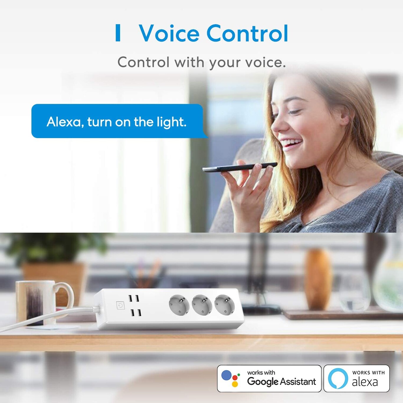Esta regleta inteligente con tres enchufes es compatible con Alexa y ...