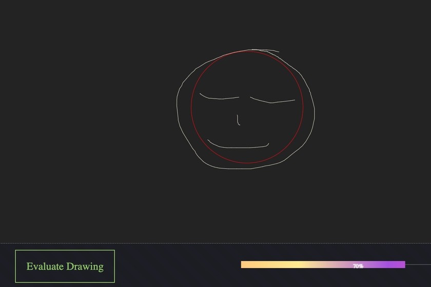 Dibuja un círculo y comprueba cuánto se parece a un círculo perfecto