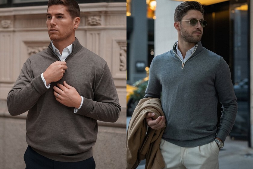 El jersey con cremallera es el nuevo imprescindible de la temporada: un básico escondido en el ...