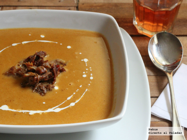 Sopa de rabo de buey. Receta de oxtail soup