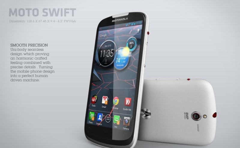 Así habría sido el Moto Swift de Google y Motorola que nunca se construyó