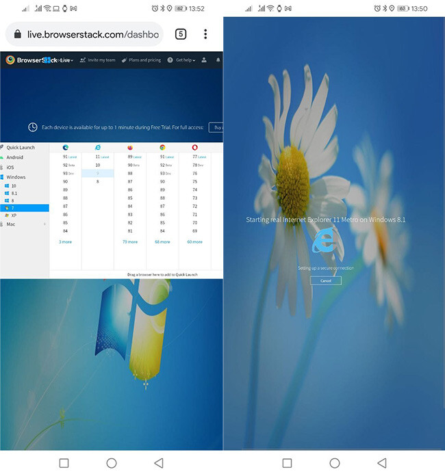 Cómo abrir páginas web que necesitan Internet Explorer en un móvil Android