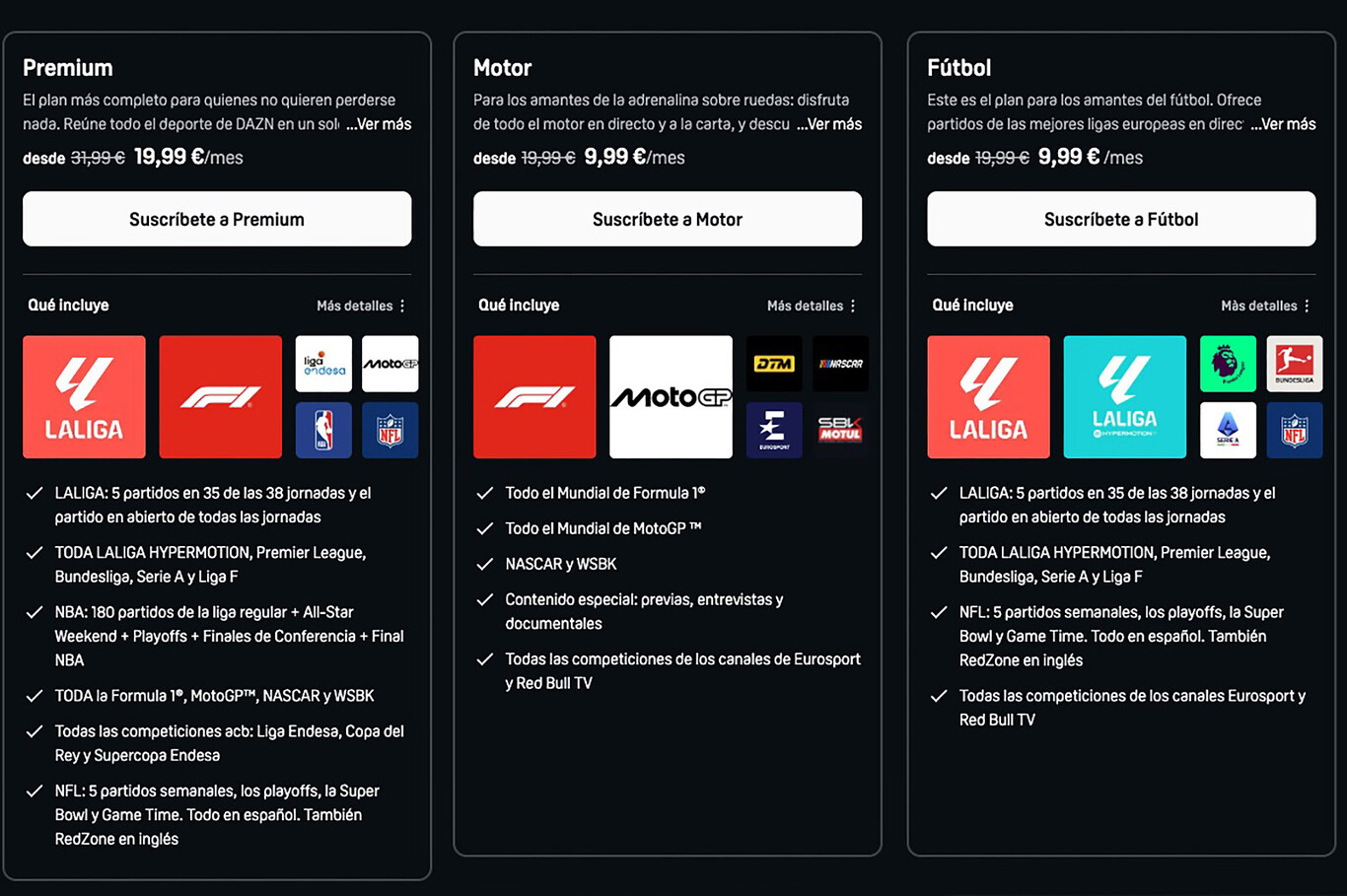 Ver el fútbol es más barato con DAZN: rebaja su plan a la mitad. A ...