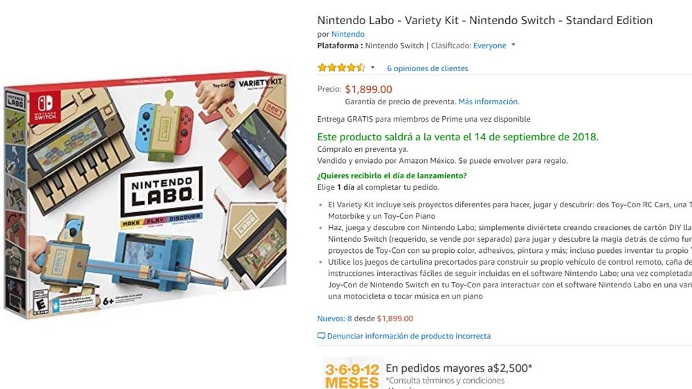 Nintendo Labo llega a México de manera oficial, estos son sus precios