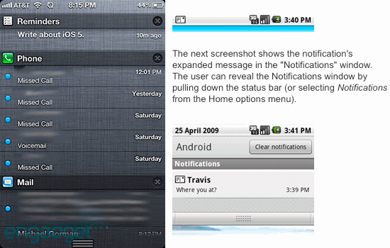 Cinco cosas que iOS 5 ha copiado de Android