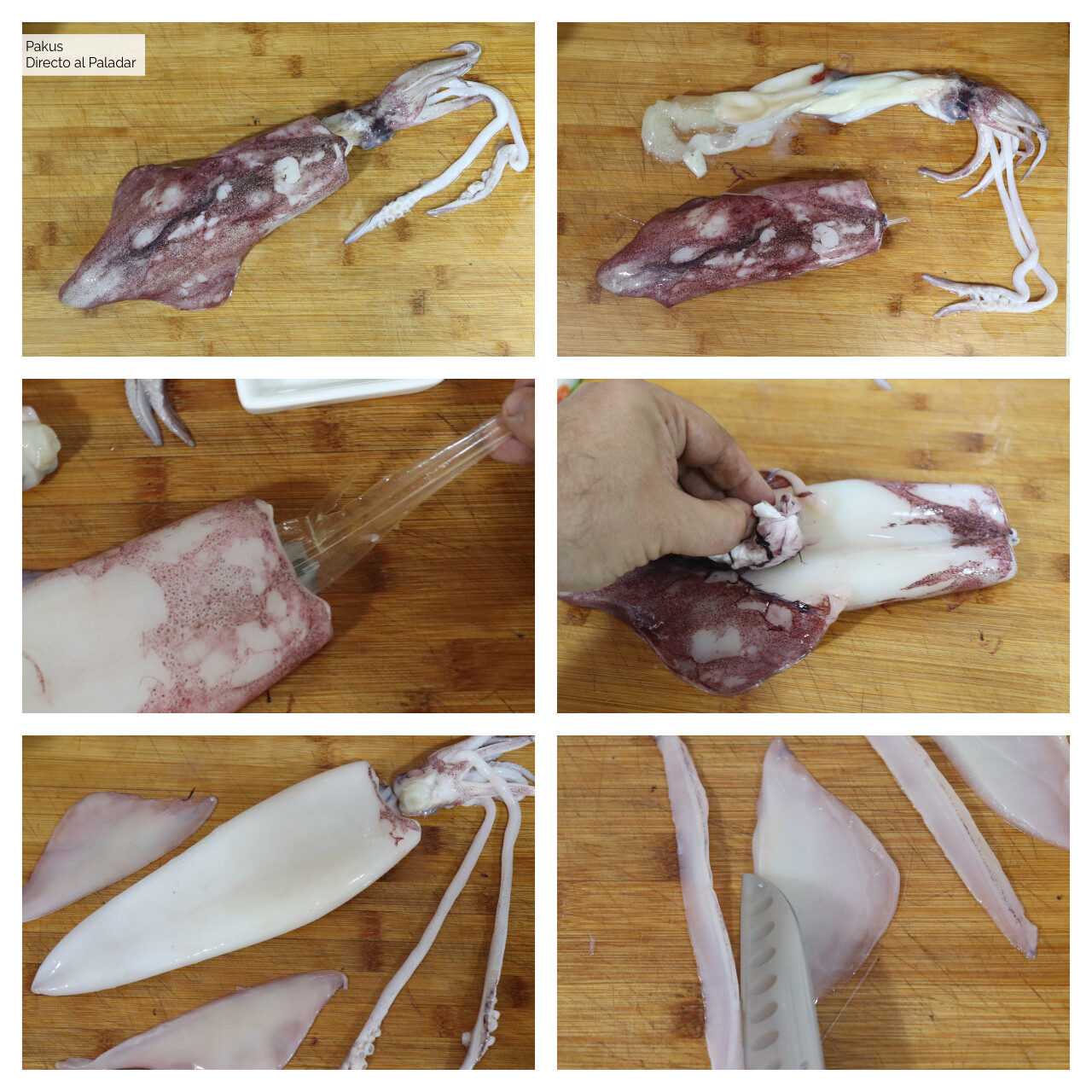 Cómo limpiar y preparar los calamares para su uso en la cocina