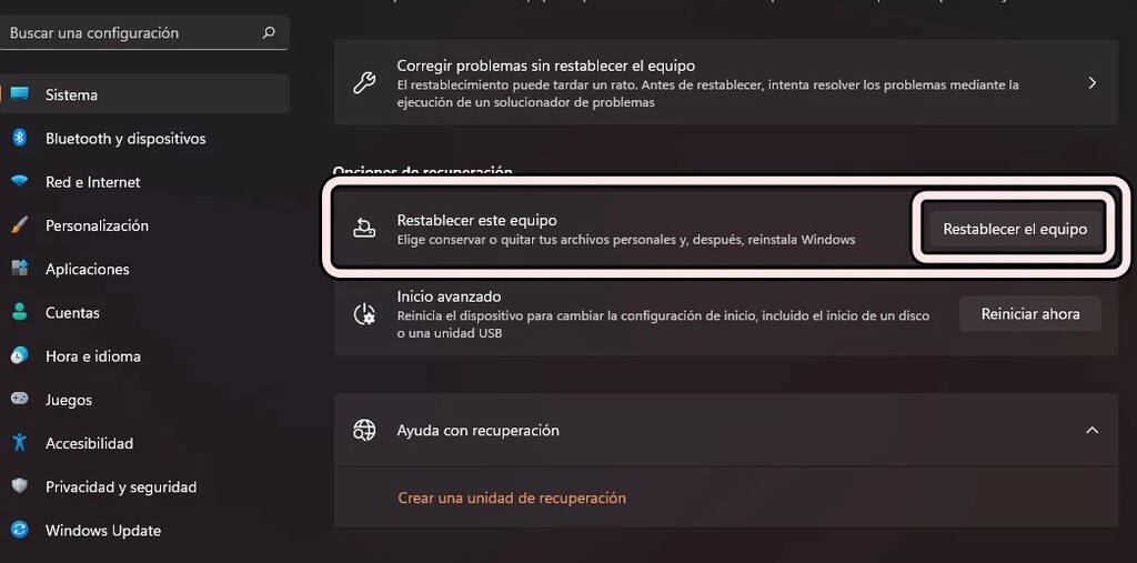 Cómo formatear Windows 11 y dejar tu PC como nuevo