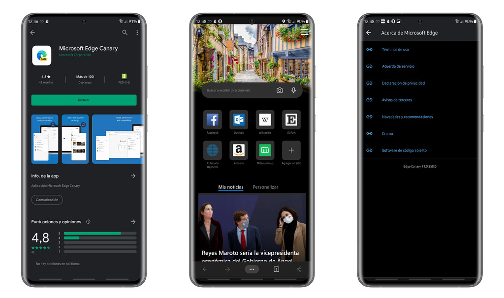 Microsoft lanza Edge Canary para Android: ya puedes descargarlo desde ...