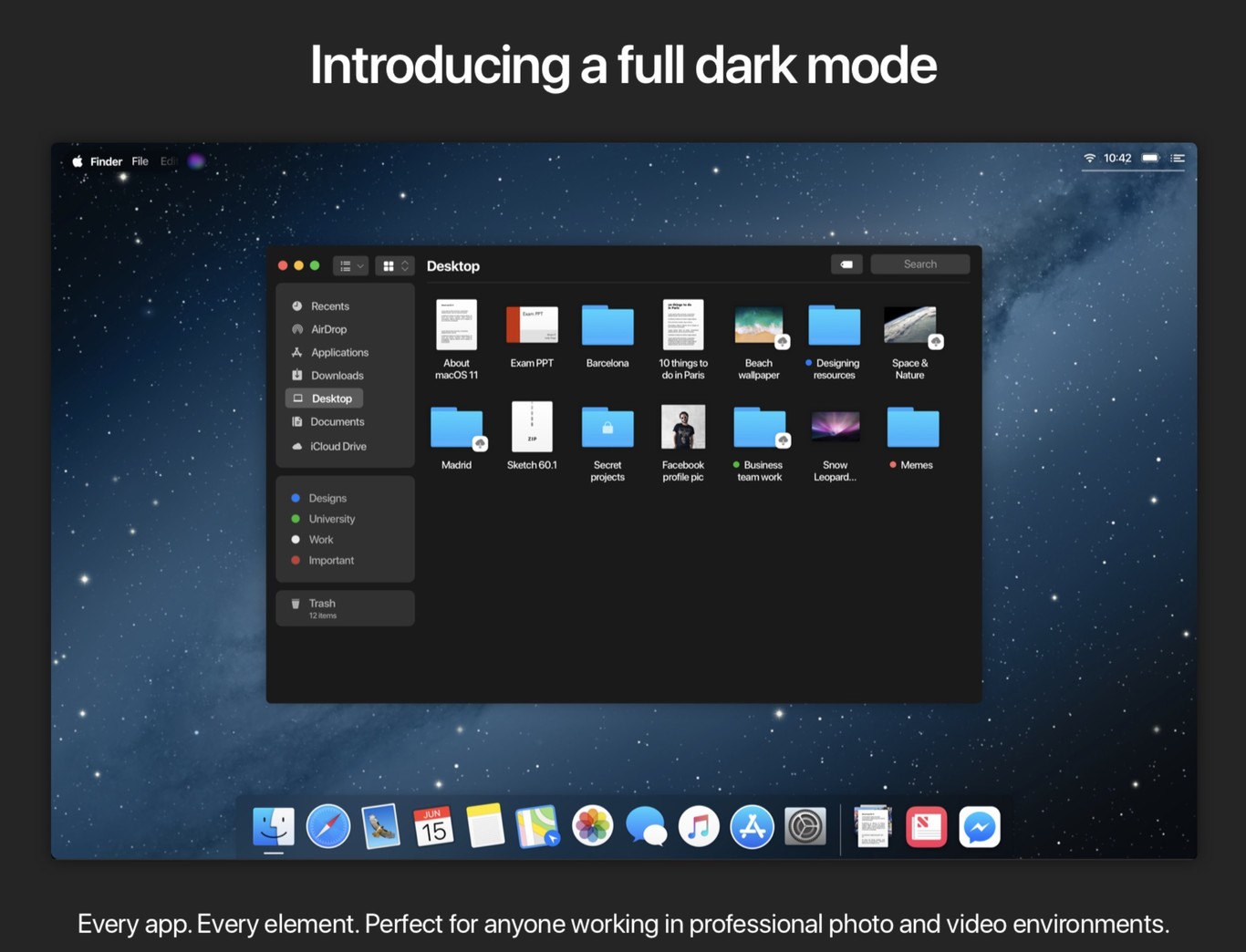 Este concepto de macOS 11 reimagina una futura gran versión del sistema ...