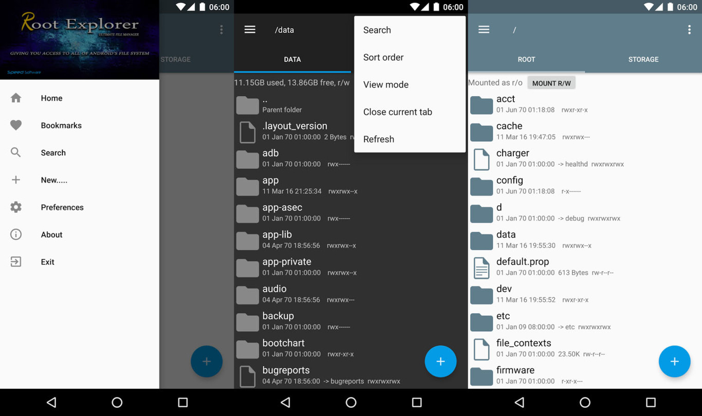 Root Explorer se moderniza con Material Design